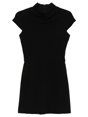 Versace Crepe Mini Dress - Black