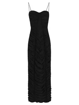 Dolce & Gabbana Stretch Tulle Slip Dress - Black