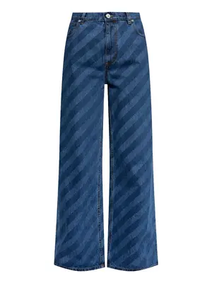 Marni Striped Jeans - Blue