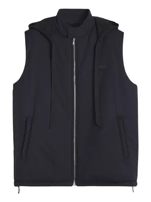 LANVIN Detachable Hood Gilet - Blue