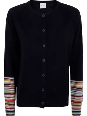 Paul Smith Paul Smith Signature-Stripe Cardigan Blue