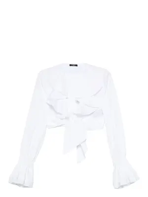Balmain Ruffled Blouse - White