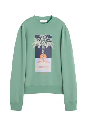 LANVIN Printed Sweatshirt - Green