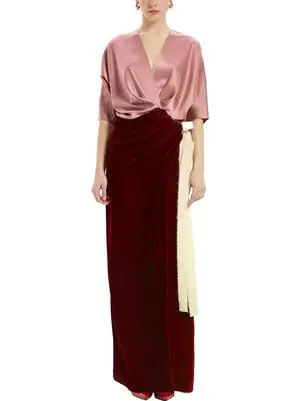 V:PM ATELIER Carrie Maxi Dress - Pink