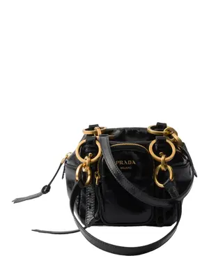 Prada Mini Leather Tote - Black