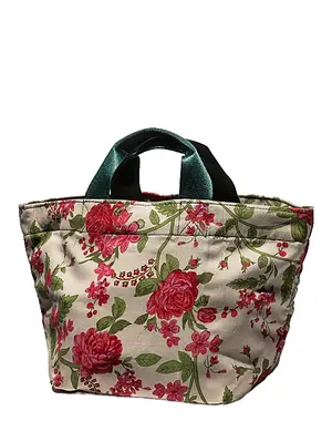 PUEBCO PUEBCO Vintage Tent Fabric Tote Bag Green - Dark