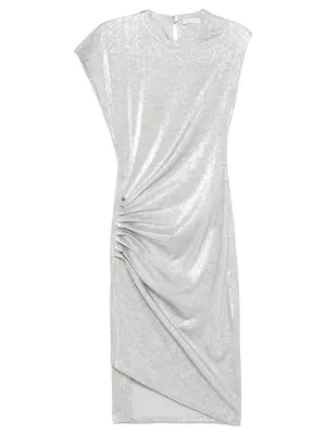 PACO RABANNE Rabanne Draped Asymmetric Mini Dress