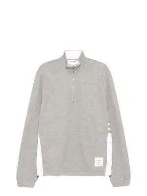 Thom Browne Half-zip Sweatshirt - Grey