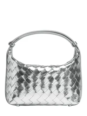 Bottega Veneta Wallace Top-handle Bag - Silver
