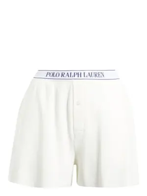 Polo Ralph Lauren Boxer Pajama Shorts - Ecrue