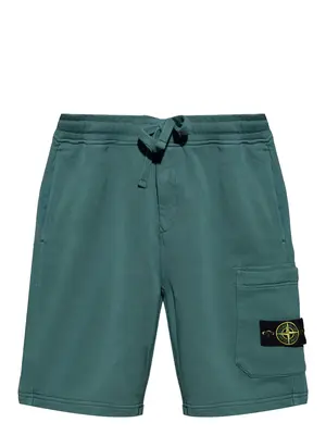 Stone Island Compass-badge Track Shorts - Green