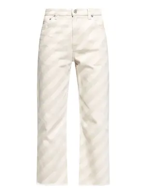 Marni Striped Trousers - White