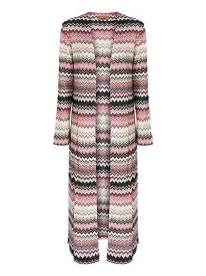 Missoni Zigzag Long Cardigan - Pink
