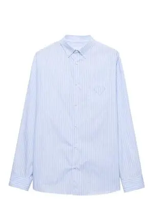 Prada Striped Cotton Shirt - Blue