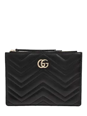 Gucci Gg Marmont Clutch - Black