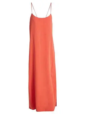 ALEX MILL Lyocell Midi Dress - Papaya