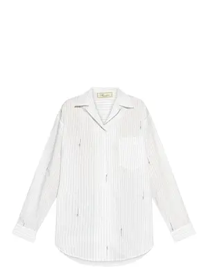 Blumarine Striped Shirt - White