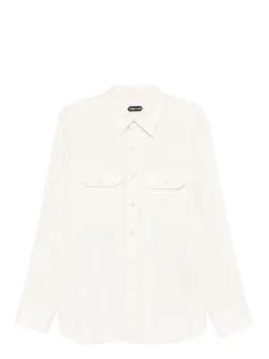 TOM FORD Twill Shirt - Neutrals