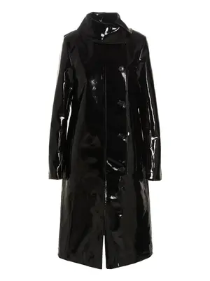 Raf Simons Vinyl Trench Coat - Black