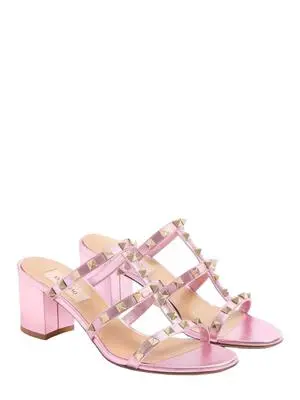 Valentino Garavani 60mm Rockstud Sandals - Pink