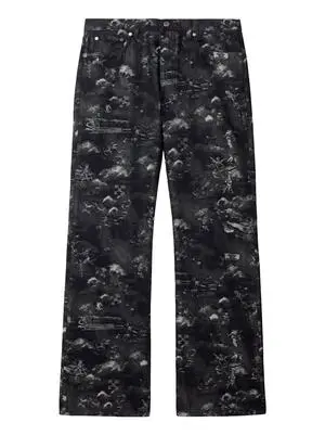 Off-White Fresco Jacquard Jeans - Blue