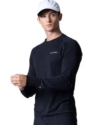 COZY ZERO Tech Merino Classic Fit Long Sleeve Base Layer - Black