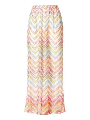 Missoni Zigzag Palazzo Pants - White