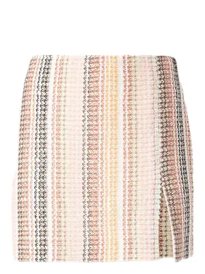 Missoni Striped Mini Skirt - Neutrals