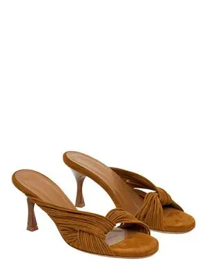 Christopher Esber Fender Suede Mules - Brown