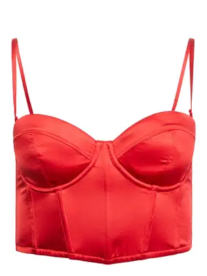 Fleur Du Mal Hamptons Corset - Red