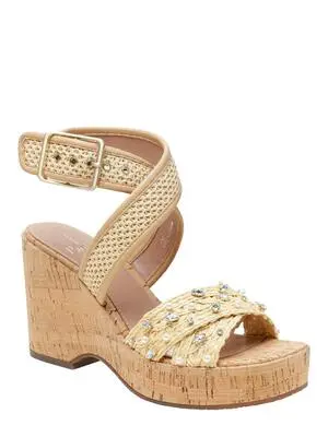 Linea Paolo Linea Paolo Varena Platform Wedge Sandal Natural