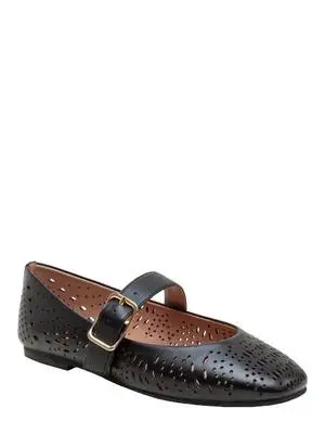 Linea Paolo Miller Mary Jane Flat - Black