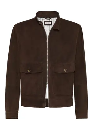 Brunello Cucinelli Suede Jacket - Brown