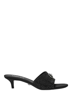 Versace 45mm Alia Medusa Mules - Black