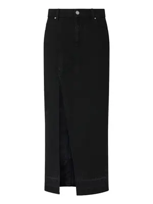 Pinko Denim Maxi Skirt - Black