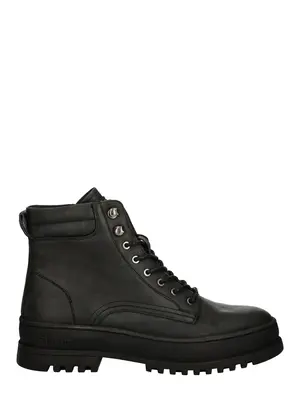 BLAUER. Lace-up Ankle Boots - Black