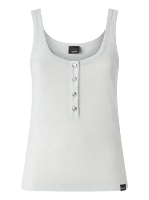 Pinko Metallic Tank Top - Grey