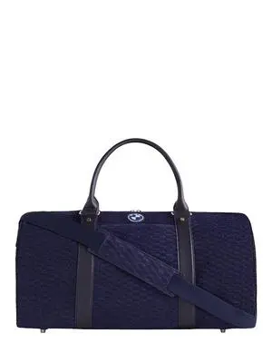 Kith X Bmw Monogram Suede Duffle Bag - Techno Violet