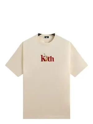 Kith X The Grinch Max Serif Tee Shirt - Sandrift