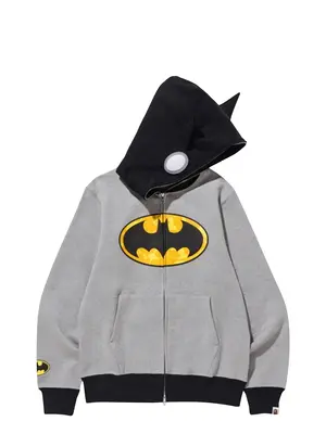 A BATHING APE X Dc Batman Full Zip Hoodie - Grey