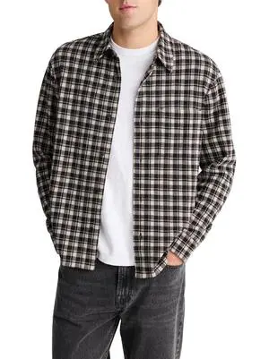 Madewell Devoe Button-up Shirt - Plaid Charcoal