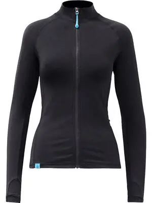 UV SKINZ Long Sleeve Full Zip Active Fleece - Black
