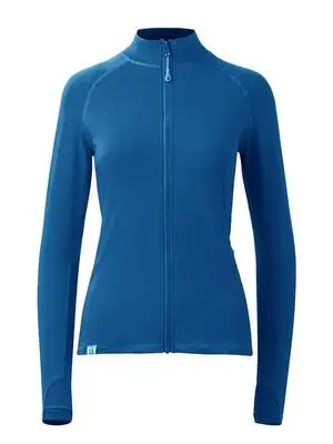 UV SKINZ Long Sleeve Full Zip Active Fleece - Mykonos Blue