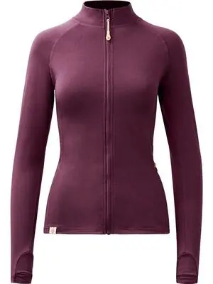 UV SKINZ Long Sleeve Full Zip Active Fleece - Wine