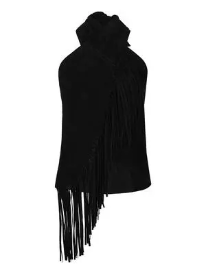 JOHANNA ORTIZ Sonora Fringed Leather Top