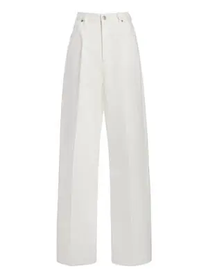 Victoria Beckham Rigid High-rise Straight-leg Jeans - White