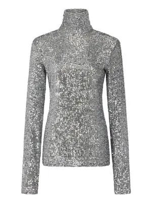 Rabanne Sequined Top - Silver