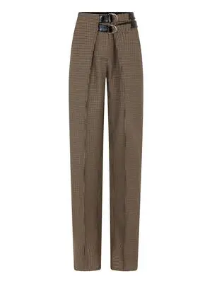 Rabanne Belted Straight-leg Trousers - Multi