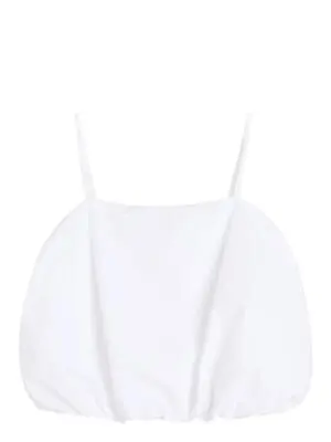 BY MALENE BIRGER Mia Organic Cotton Bubble Tank Top - White