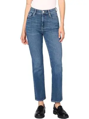 Warp + Weft High Rise Straight Leg Jeans - Takeoff